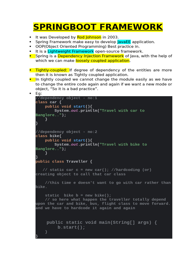 SpringBoot | PDF | Spring Framework | Computing SpringBoot | PDF | Spring Framework | Computing