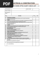 HSE PTW Audit Checklist | PDF | Safety | Business