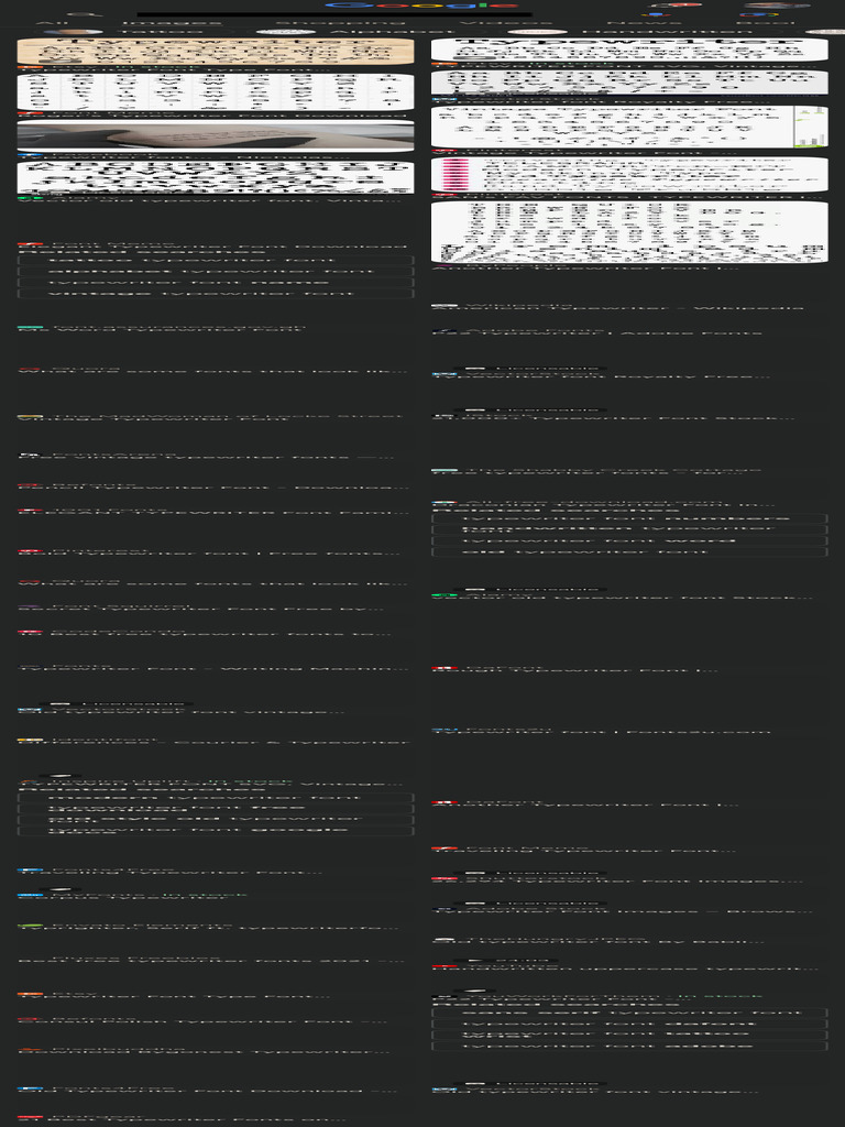 Typewriter Font - Google Search | PDF | Typefaces | Graphic Design