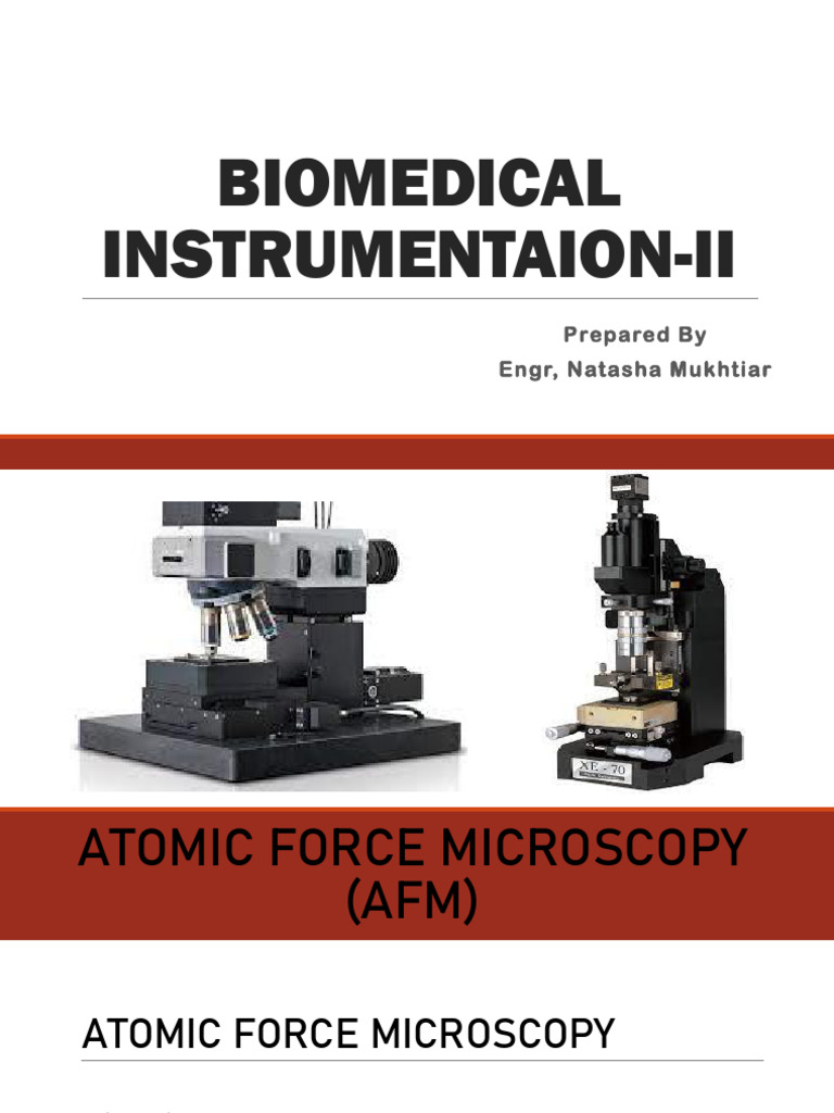 Lec #2 Atomic Force Micros | PDF | Atomic Force Microscopy | Microscopy