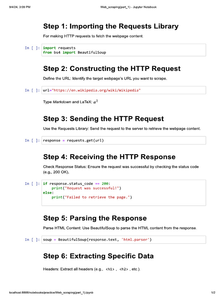 Web Scraping | PDF