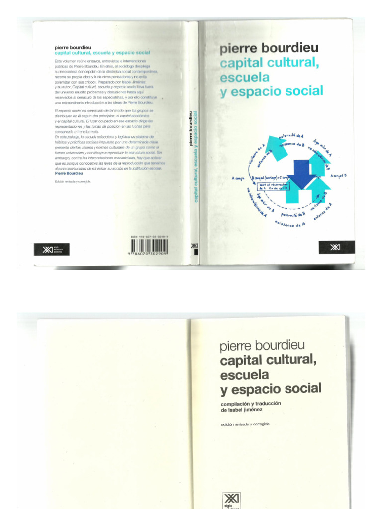 Capital Cultural Escuela y Espacio Social PIERRE BOURDIEU | PDF