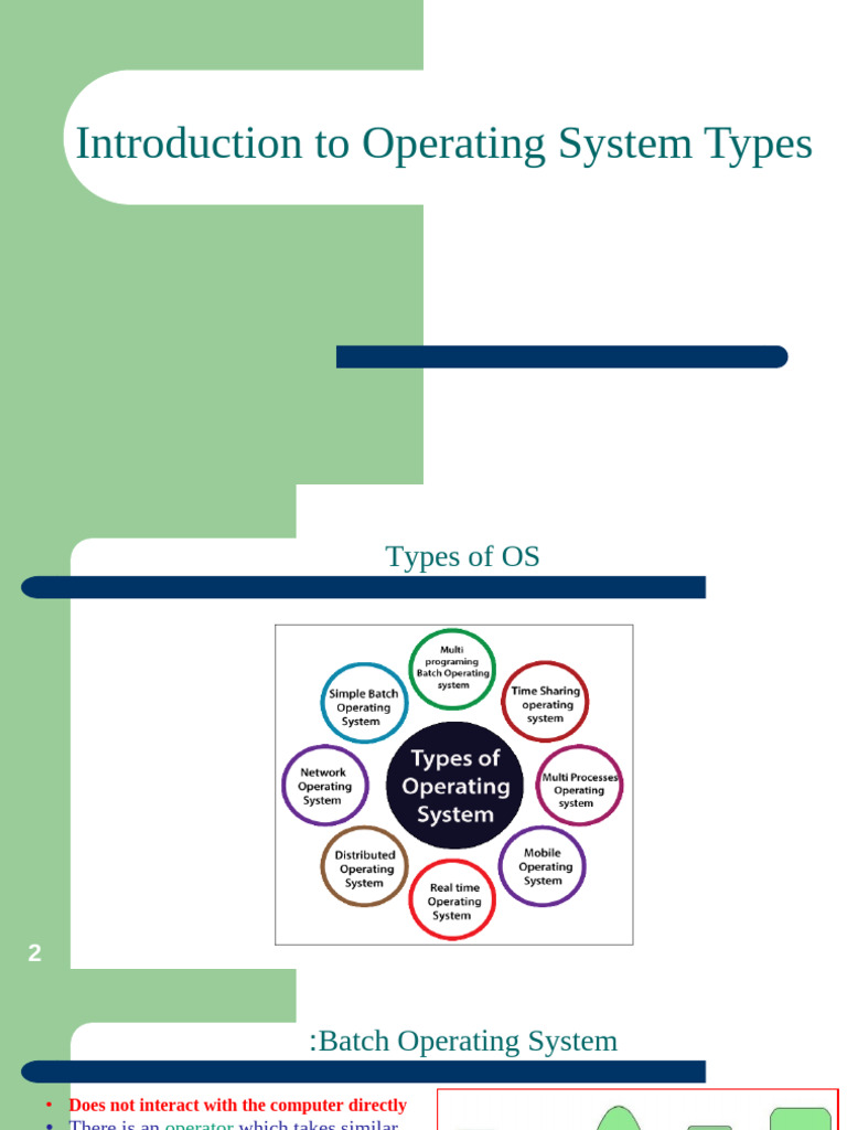 types_of_os | PDF | Operating System | Central Processing Unit