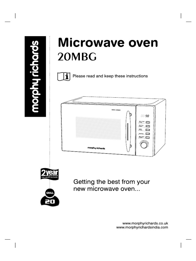 Microwave MWO 20MBG | PDF