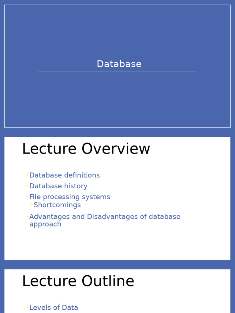DB_Lecture 02 | PDF | Databases | Data