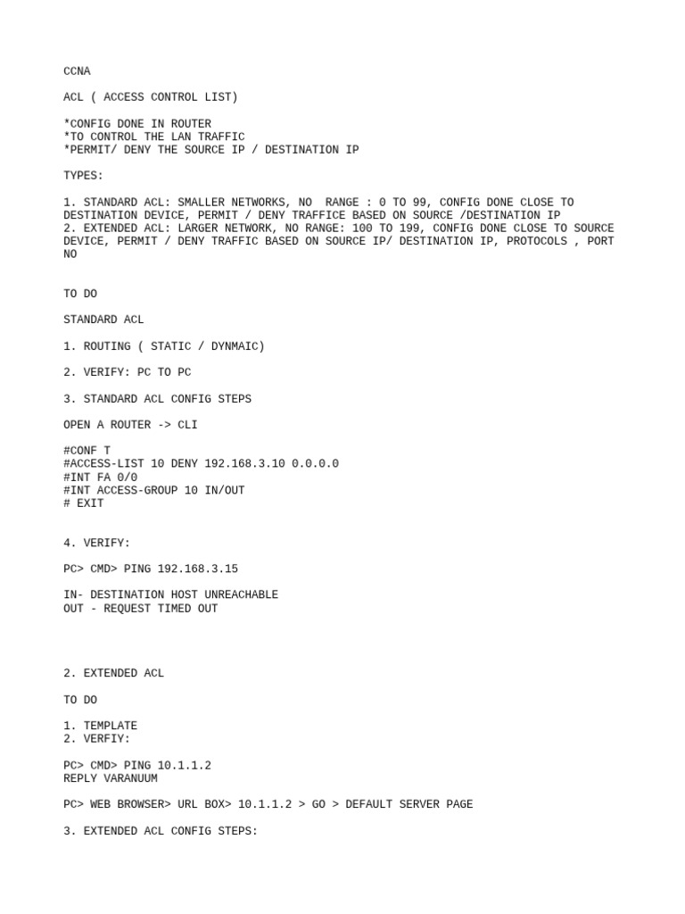 Ccna - 10 Topics | PDF