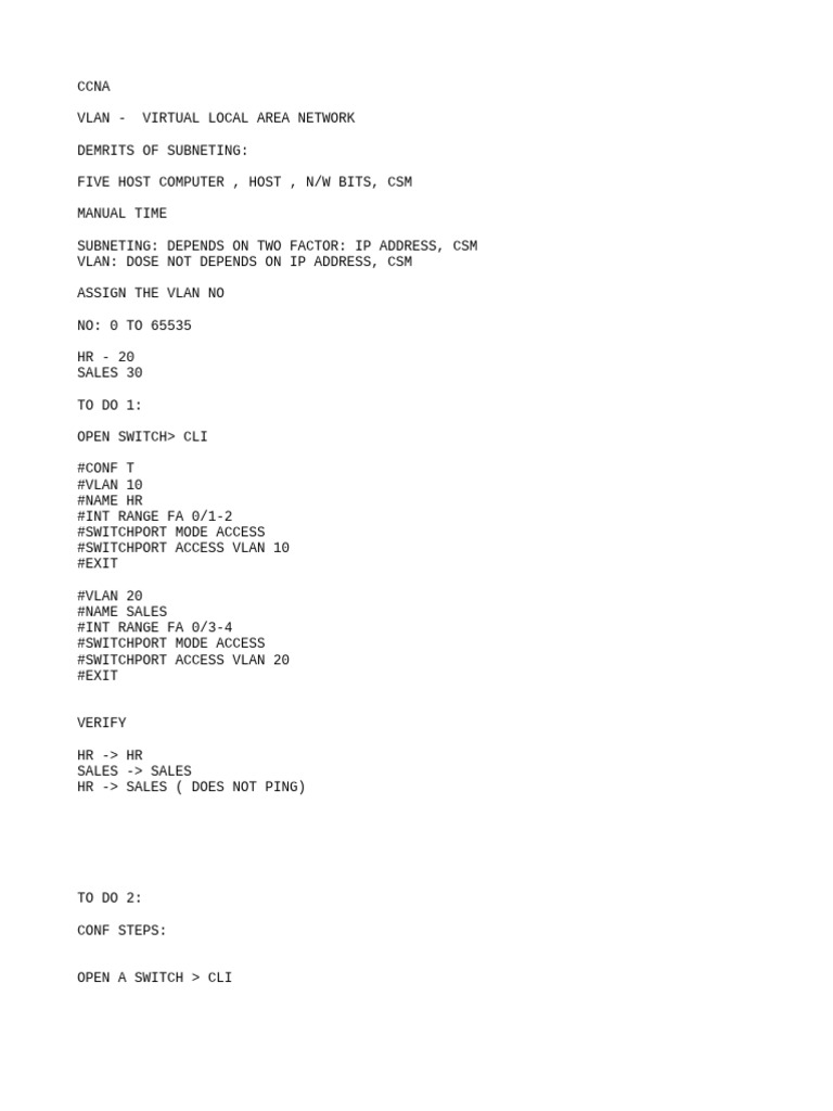 Ccna - 8 Topics | PDF