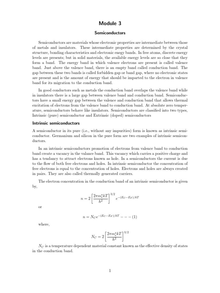 3-Module-Physics of Materials | PDF | Superconductivity | Semiconductors