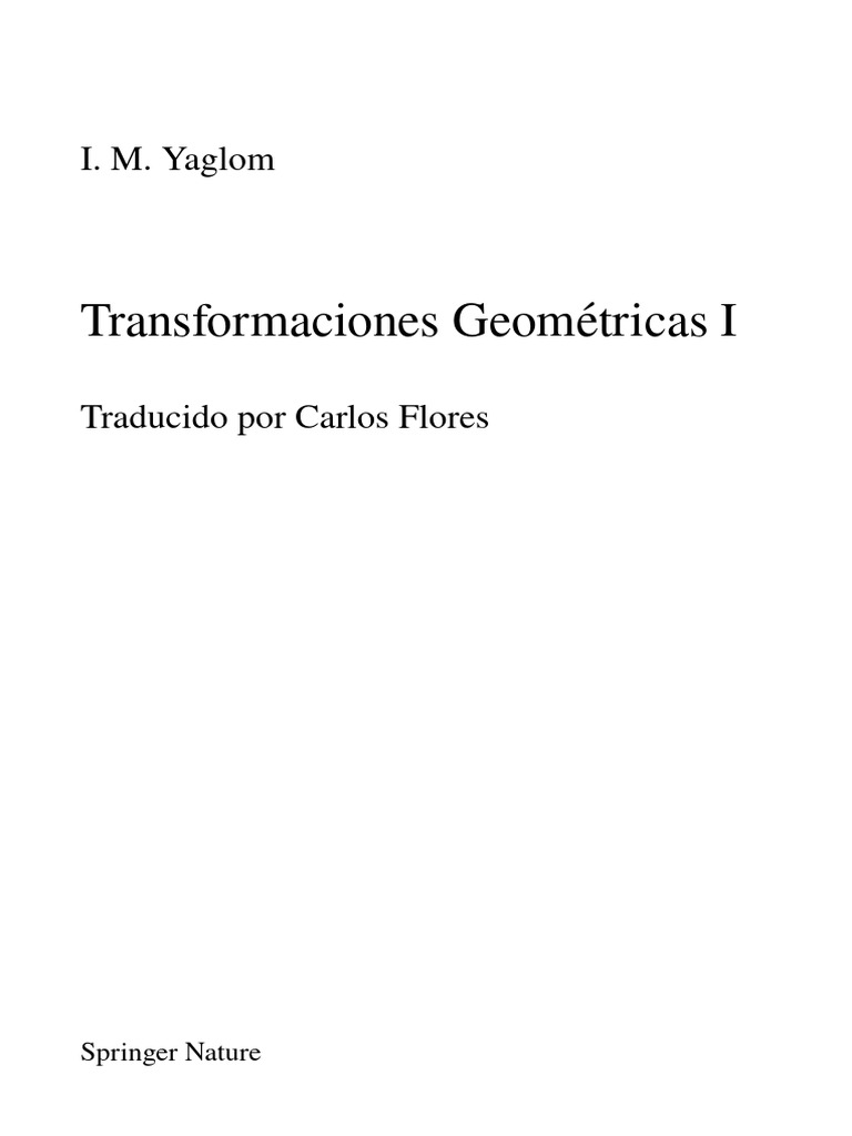 Transformaciones Geométricas I | PDF | Geometría | Euclides