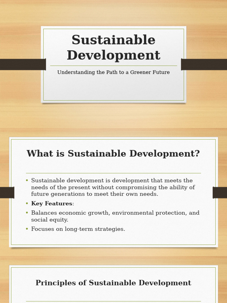 Sustainable Development | PDF