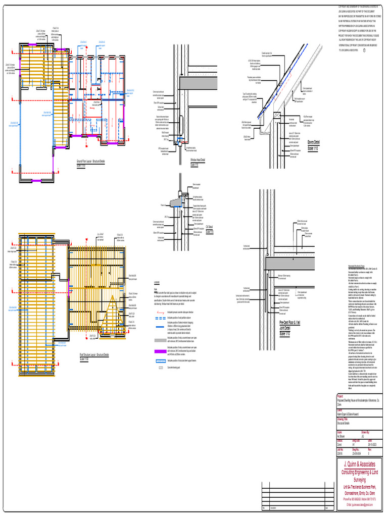 23 616 004 Structural Details | PDF | Wall | Precast Concrete