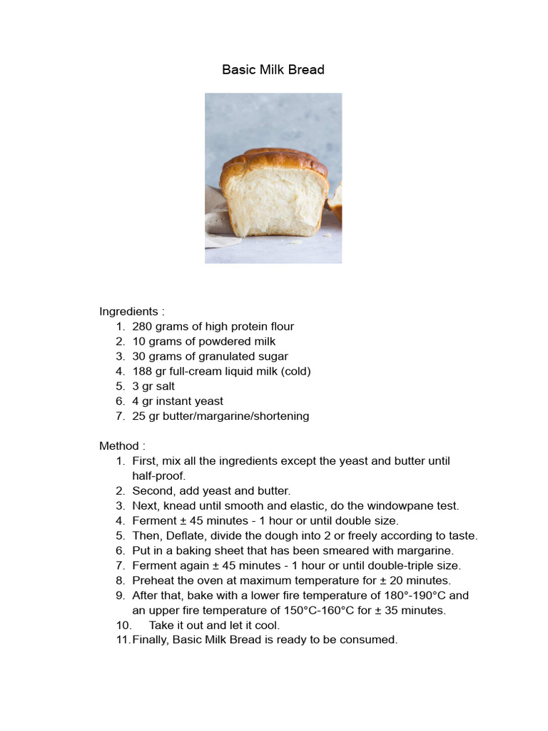 Bread Pdf