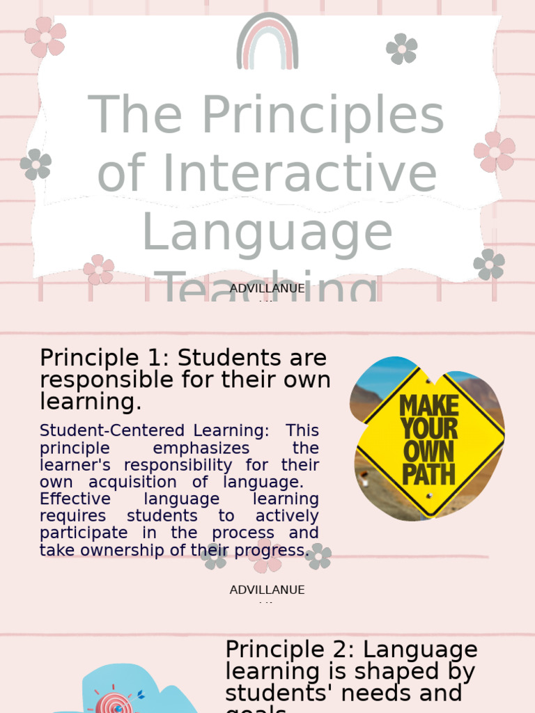 The Principles of Interactive Language Teaching | PDF | Learning | Fluency