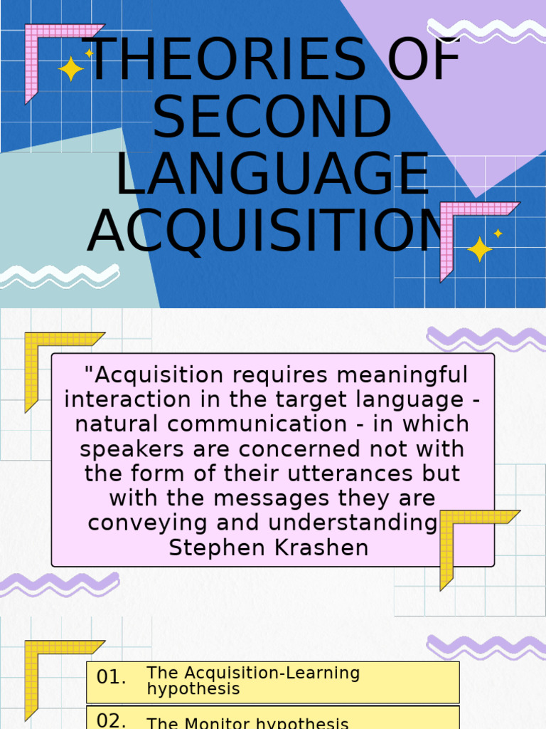 Theories of Second Language Acquisition | PDF | Language Acquisition | Learning