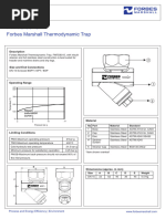 Forbes Marshall CMTD42M-F Steam Trap | PDF | Valve | Steam