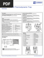 Forbes Marshall CMTD42M-F Steam Trap | PDF | Valve | Steam
