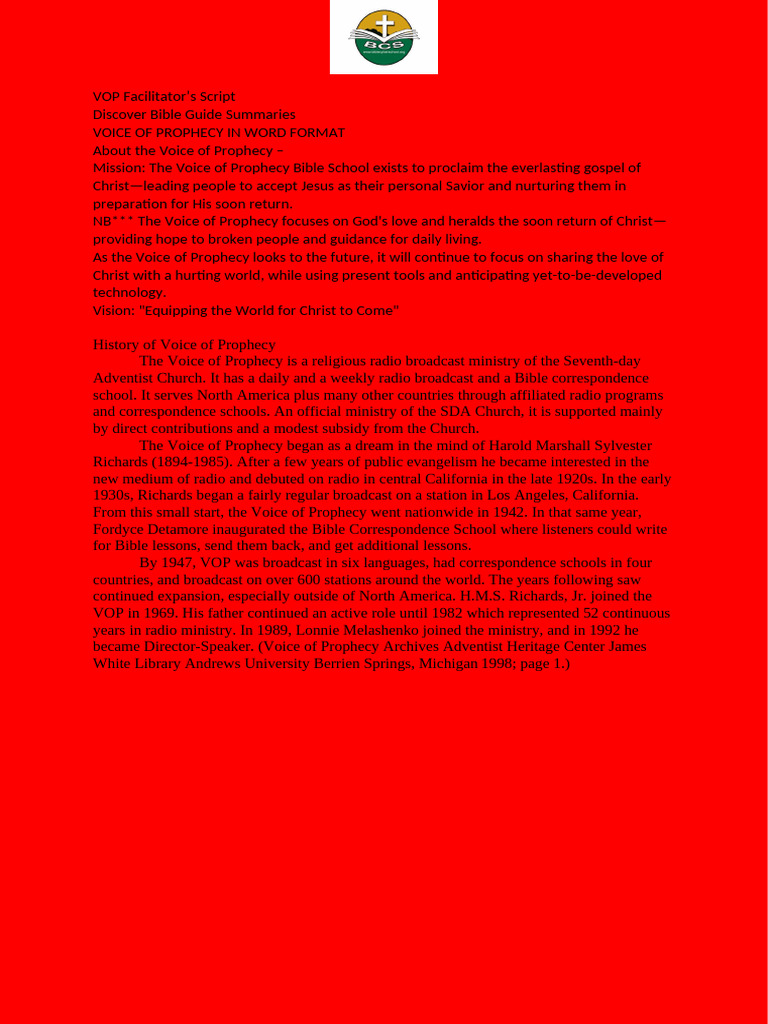 VOP_Facilitator_(God_&_Creation)_script_1 | PDF | Jesus | God