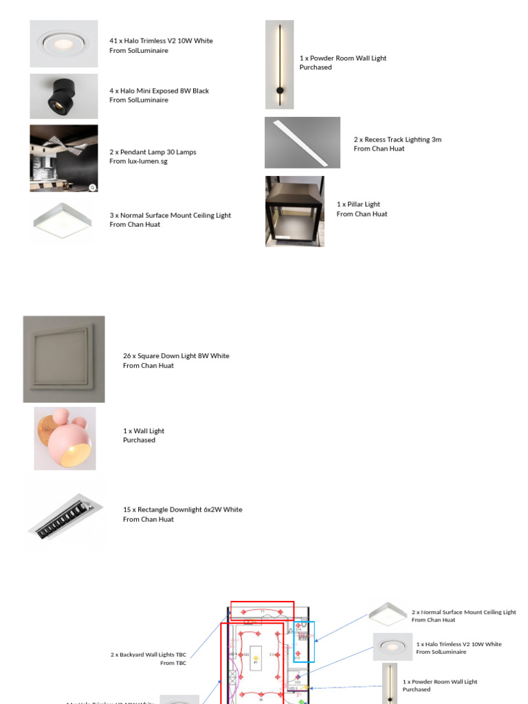 Lighting Fixture Plan | PDF | Electrical Equipment | Electrodynamics