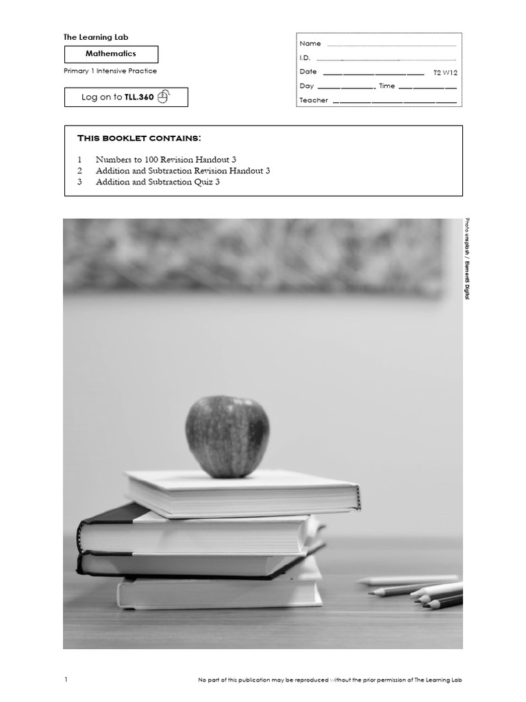 Primary 1 Math Practice: Numbers & Addition | PDF | Mathematics