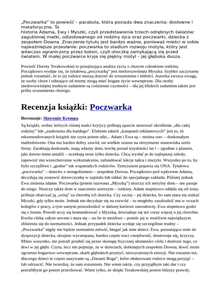 Poczwarka | PDF