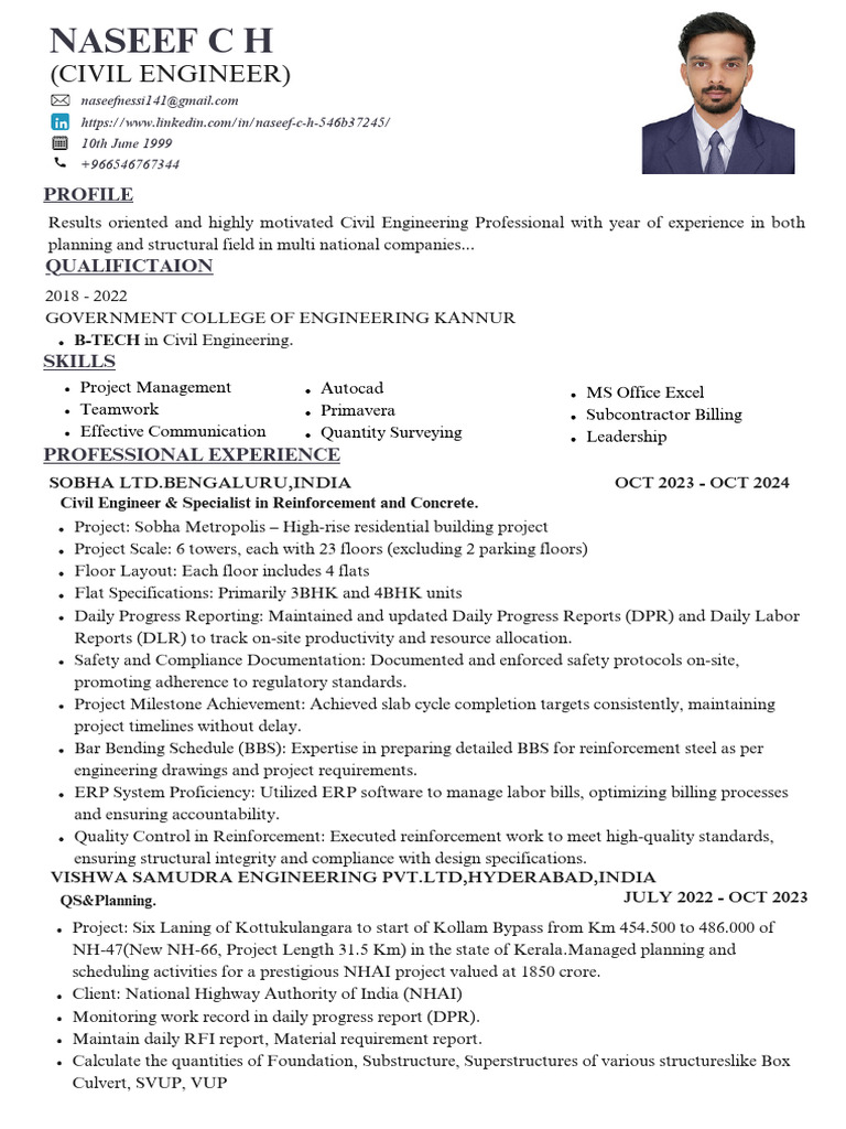 Naseef Ch Ce | PDF | Engineering