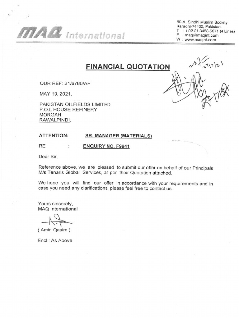 MAQ International (Tenaris) | PDF