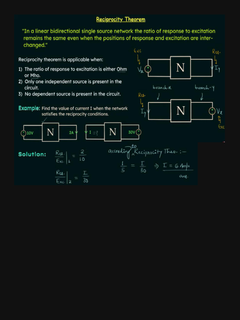 Reciprocity Theorem | PDF