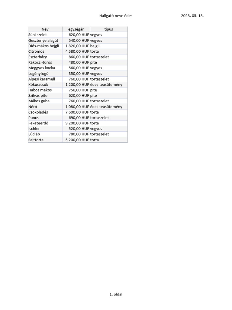 2alkalom - Acces Megoldás - 1684001435 | PDF