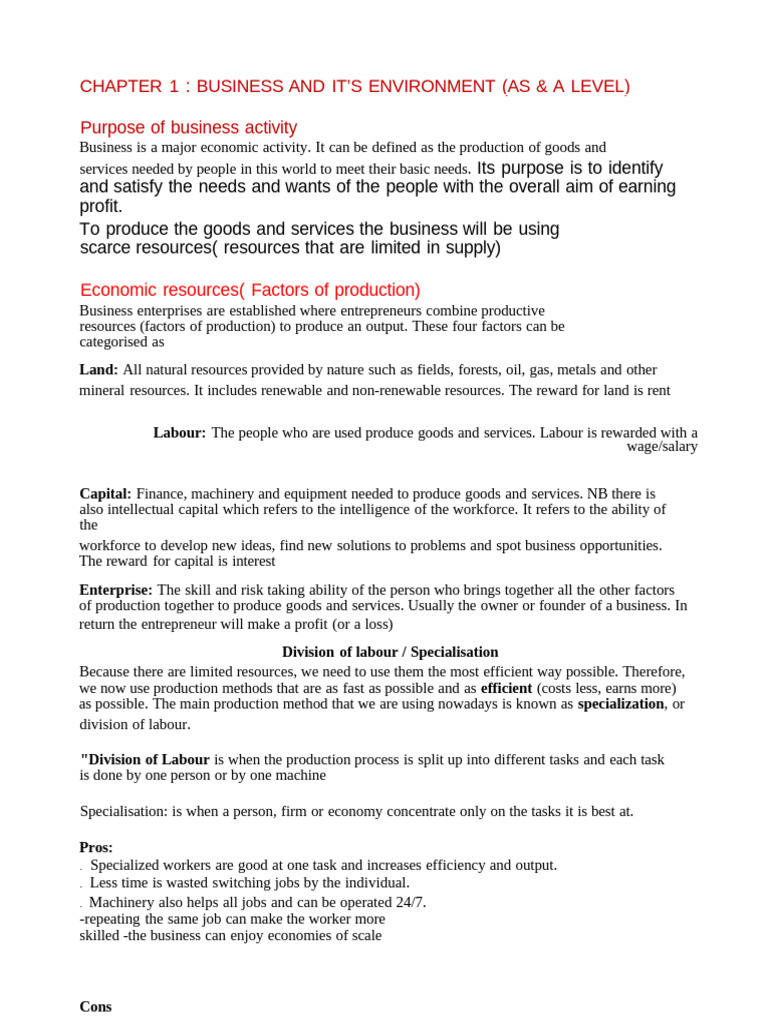 Business Fundamentals and Economic Concepts | PDF | Franchising ...