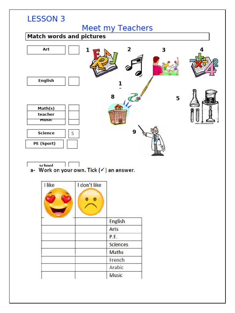 vocabulary-matching-worksheet-school-fun-activities-games | PDF