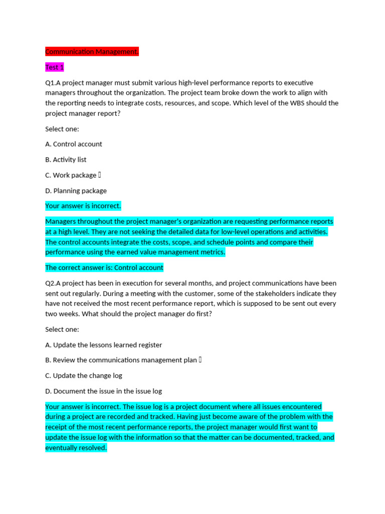 WRONG QUESTION | PDF | Agile Software Development | Business Analysis