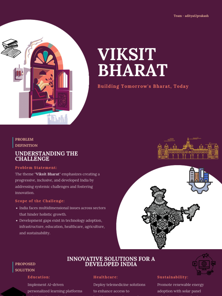 Viksit Bharat: Solutions for India's Growth | PDF | Agriculture ...