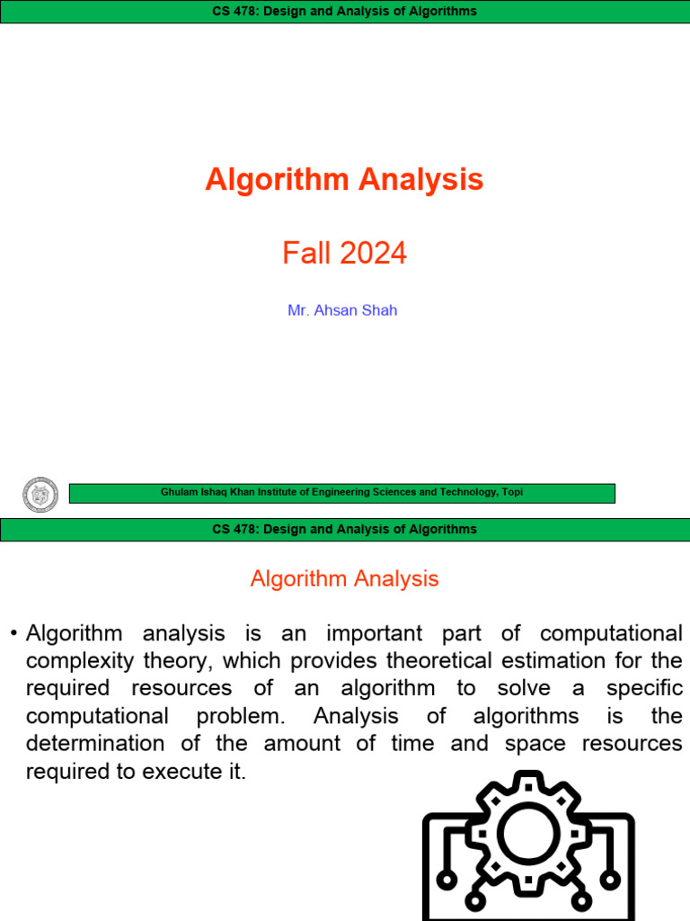 Algorithms Lec 3 | PDF | Time Complexity | Applied Mathematics Algorithms Lec 3 | PDF | Time Complexity | Applied Mathematics
