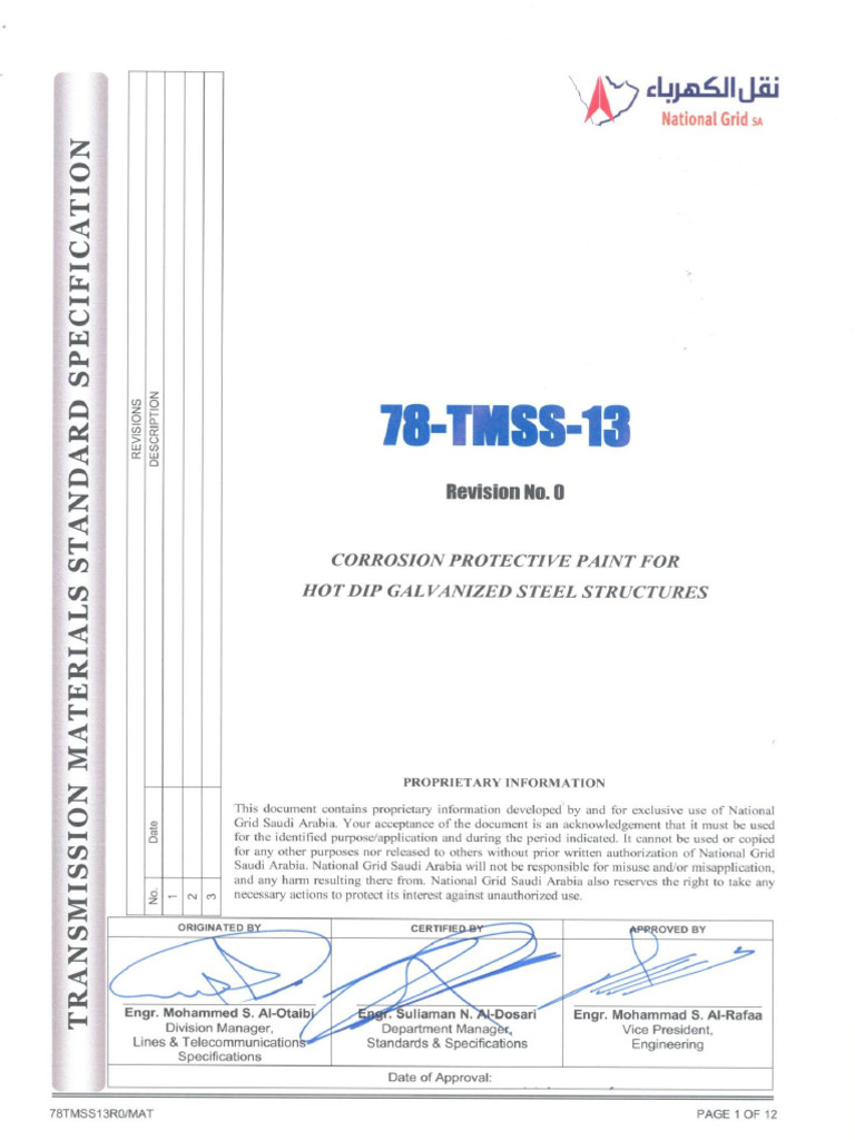 78-TMSS-13 (Rev 00) | PDF | Wear | Paint