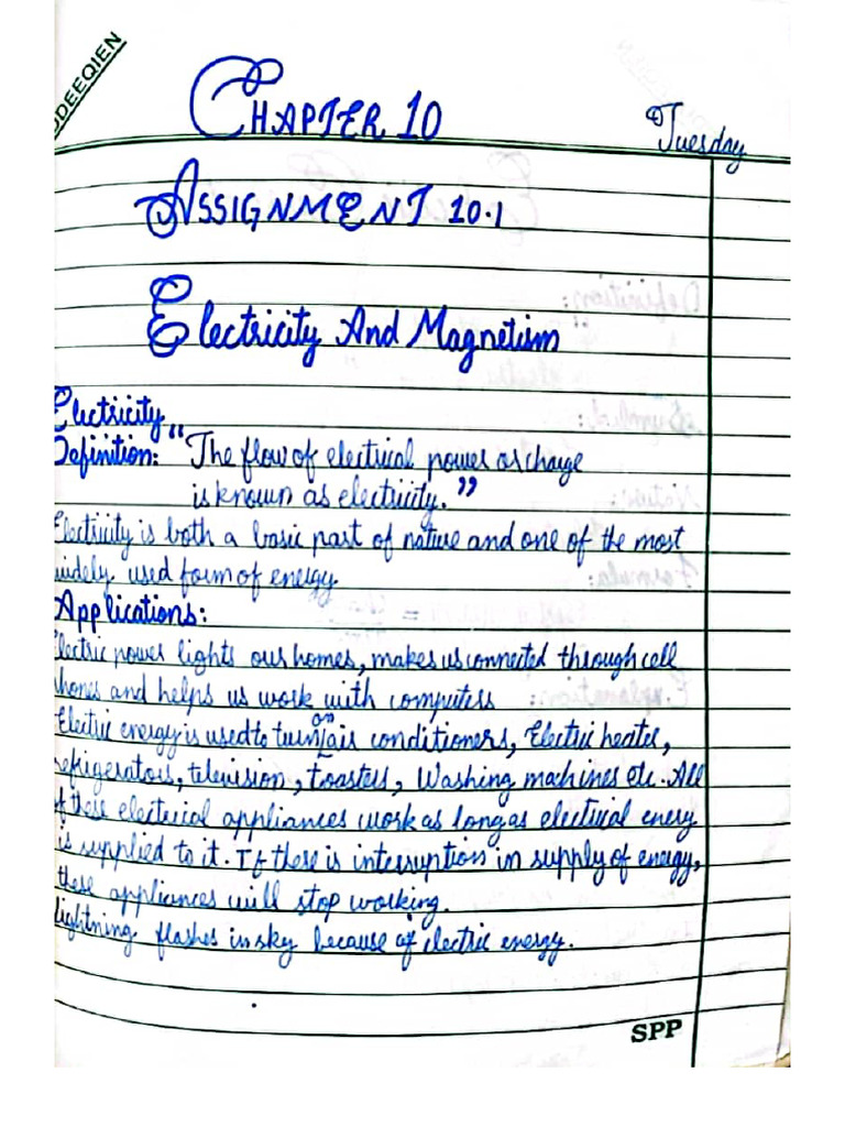 Assignment-10.1-Electric Current | PDF