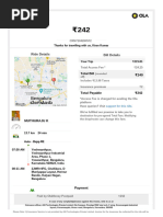Ola Cab Invoice Format and Details | PDF | Invoice | Payments