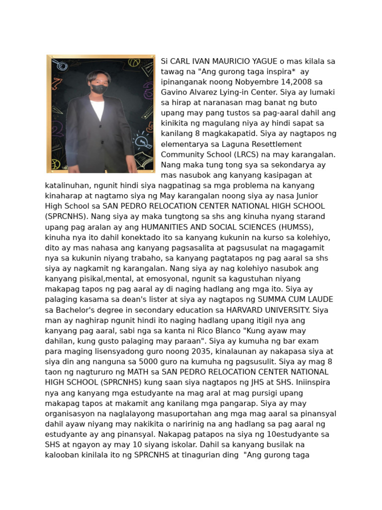 Bionote Template | PDF