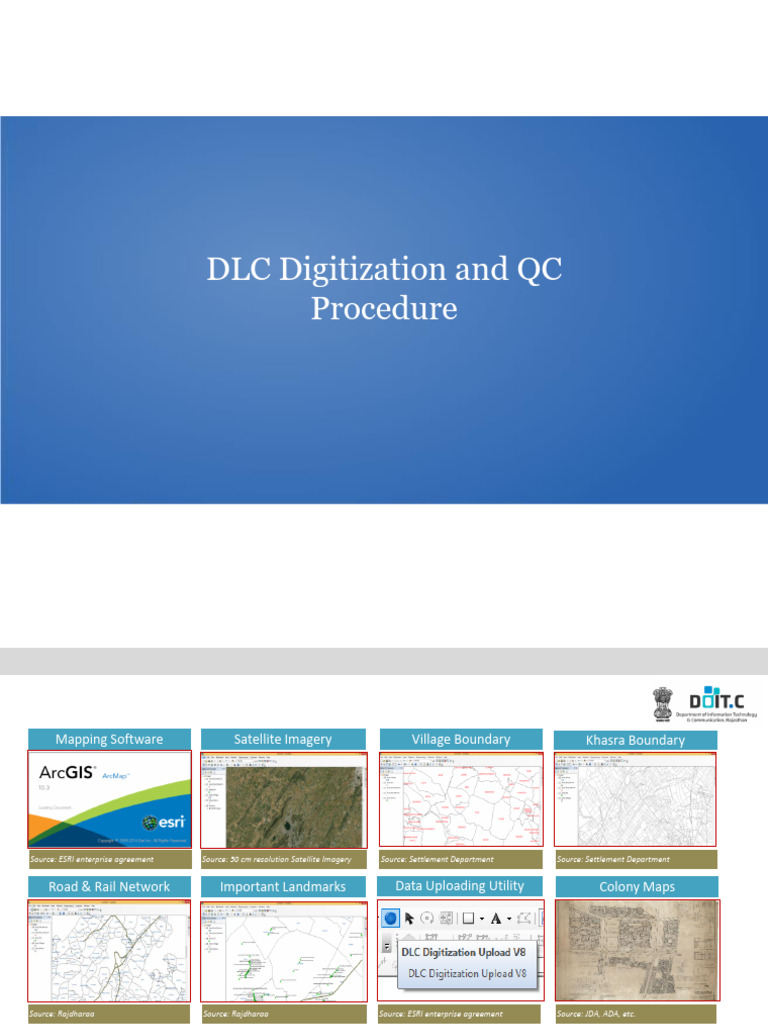 DLC Digitization & QC Process | PDF | Arc Gis | Esri