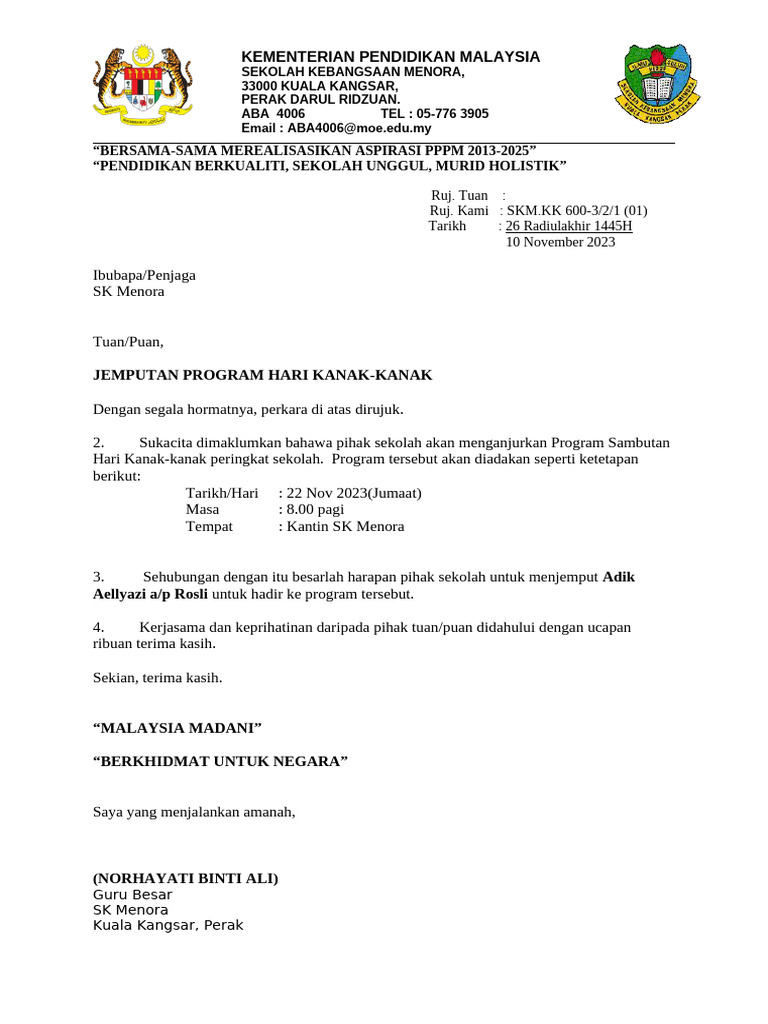 Surat Jemputan | PDF