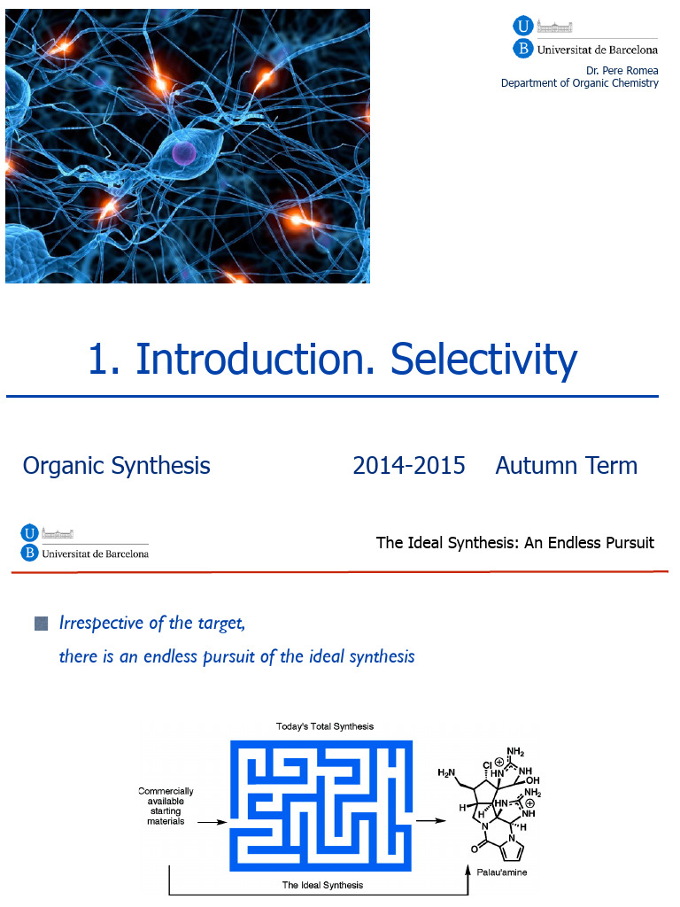Organic Synthesis. Introduction | PDF