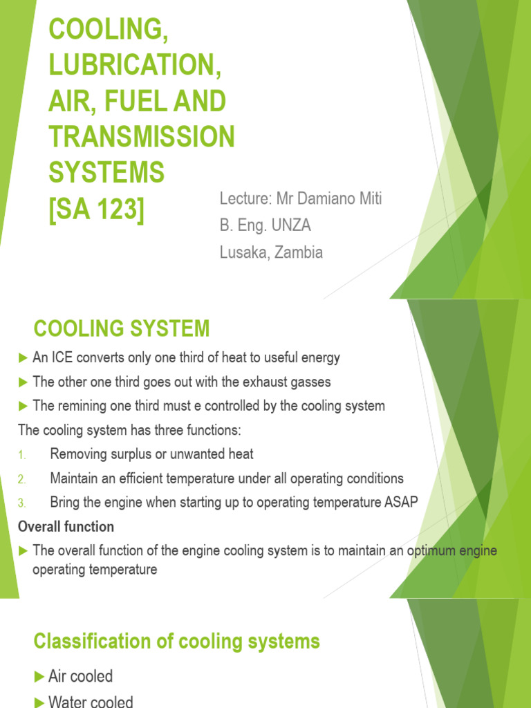 LESSON 6 - Machine Systems | PDF | Radiator | Coolant