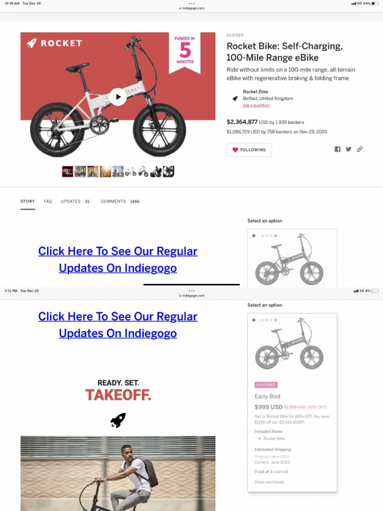 Rocket Bike Updates | PDF