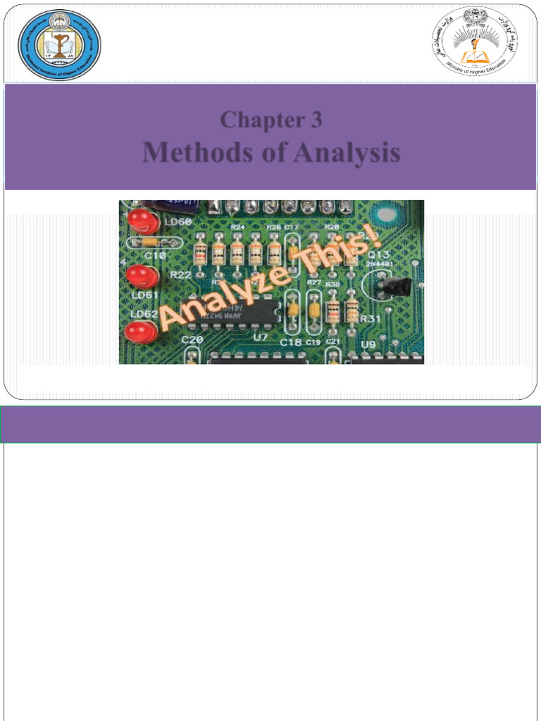 3 Chapter Methods of Analysis-1 | PDF | Electrical Network | Network ...