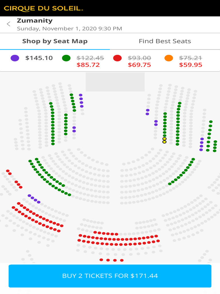 Zumanity Ticket Pricing and Options | PDF