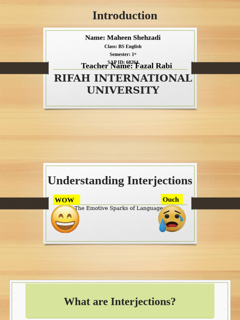 Understanding Interjections | PDF