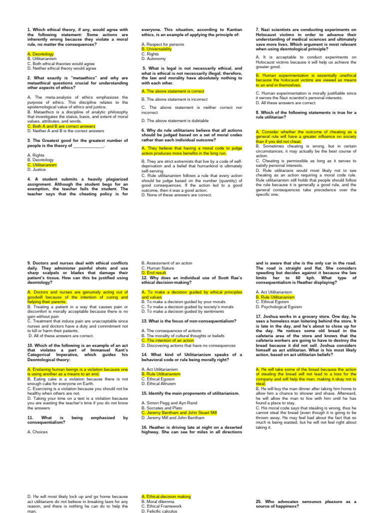 Social Studies | PDF | Utilitarianism | Morality