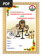 Consumer Rights Project Class10 FULL | PDF | Teachers | Brand