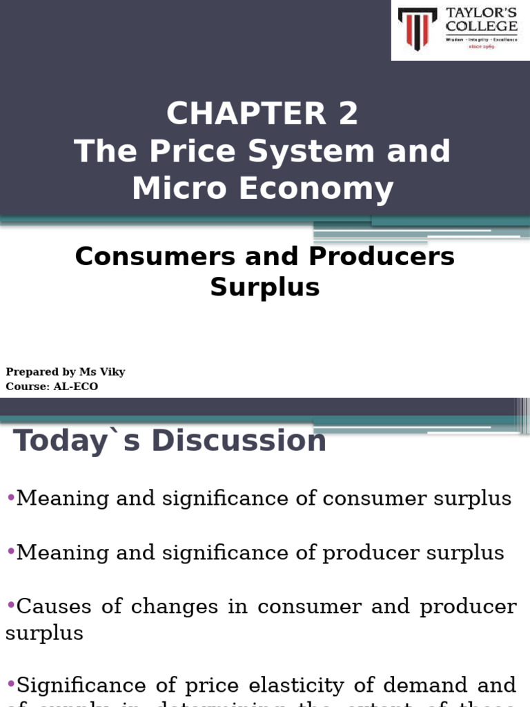 5 - Consumers and Producers Surplus | PDF | Economic Surplus | Demand