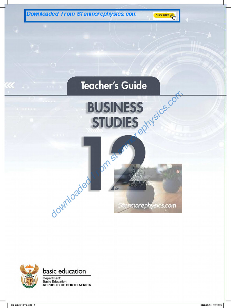 Dbe BSTD Grade 12 TG 2022 | PDF | Learning | Teachers