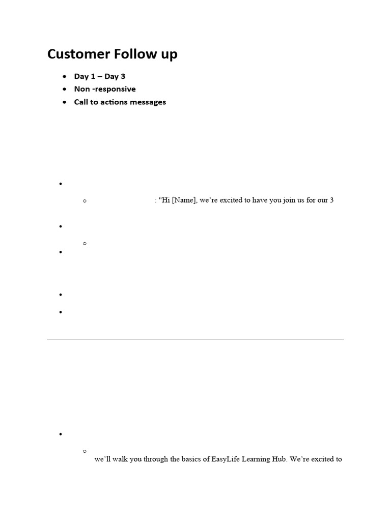 Customer Follow-Up Strategy Guide | PDF | Marketing